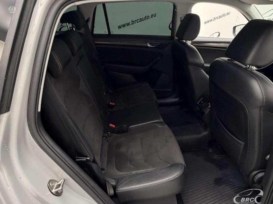 Grey Skoda Kodiaq 2020 in Vilnius, with an engine capacity of 1.97 L and mileage of 268 thousand km for 19900 €, photo 12 on AUTOMOTO.COM.LV