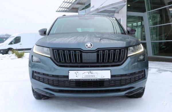 Grey Skoda Kodiaq 2020 in Vilnius, with an engine capacity of 1.97 L and mileage of 235 thousand km for 21450 €, photo 2 on AUTOMOTO.COM.LV