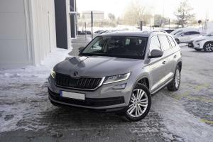 Grey Skoda Kodiaq 2020 in Vilnius, with an engine capacity of 1.50 L and mileage of 195 thousand km for 22000 €, photo  on AUTOMOTO.COM.LV
