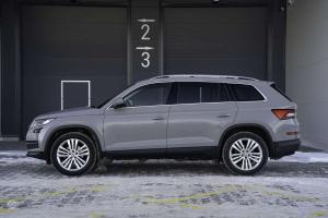 Grey Skoda Kodiaq 2020 in Vilnius, with an engine capacity of 1.50 L and mileage of 195 thousand km for 22000 €, photo 7 on AUTOMOTO.COM.LV