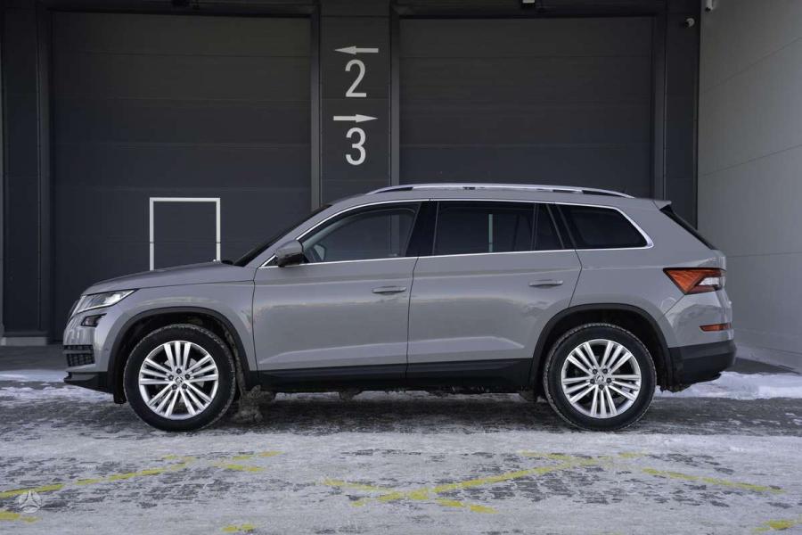 Grey Skoda Kodiaq 2020 in Vilnius, with an engine capacity of 1.50 L and mileage of 195 thousand km for 22000 €, photo 7 on AUTOMOTO.COM.LV