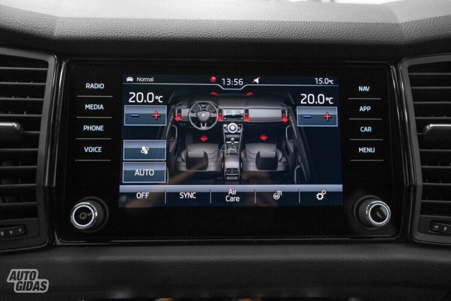 Серый Шкода Kodiaq 2020 в Вильнюс, объемом двигателя 2.00 л и пробегом 159 тыс. км за 30950 €, фото 18 на AUTOMOTO.COM.LV