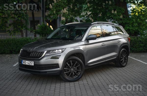 Grey Skoda Kodiaq 2020 in Riga, with an engine capacity of 2.00 L and mileage of 181 thousand km for 19500 €, photo 1 on AUTOMOTO.COM.LV