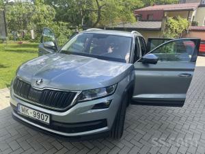 Grey Skoda Kodiaq 2020 in Riga, with an engine capacity of 2.00 L and mileage of 43 thousand km for 26800 €, photo  on AUTOMOTO.COM.LV