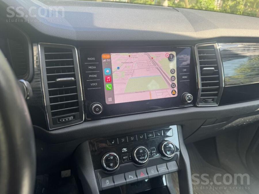 Grey Skoda Kodiaq 2020 in Riga, with an engine capacity of 2.00 L and mileage of 43 thousand km for 26800 €, photo 9 on AUTOMOTO.COM.LV