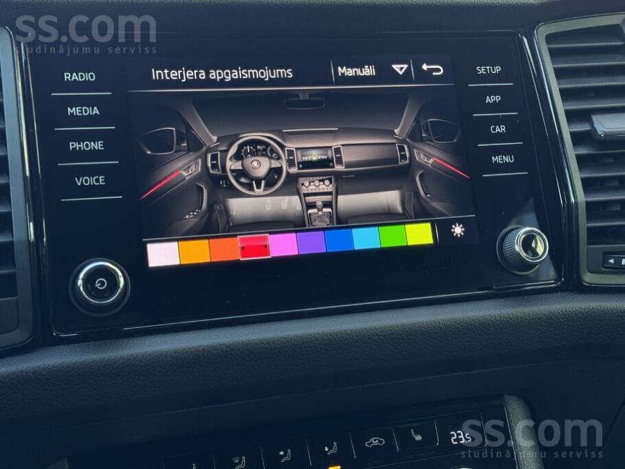 Серый Шкода Kodiaq 2020 в Валмиера, объемом двигателя 1.50 л и пробегом 127 тыс. км за 26900 €, фото 17 на AUTOMOTO.COM.LV