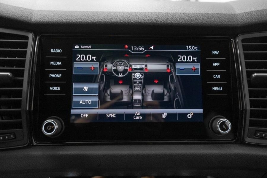 Серый Шкода Kodiaq 2020 в Вильнюс, объемом двигателя 2.00 л и пробегом 159 тыс. км за 28300 €, фото 21 на AUTOMOTO.COM.LV