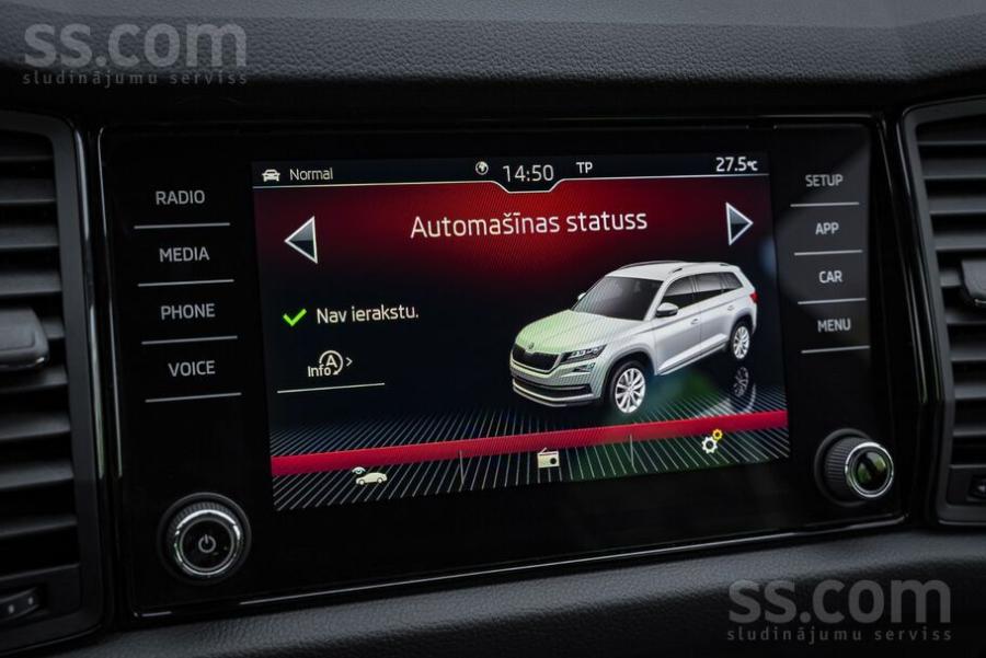 Серый Шкода Kodiaq 2020 в Рига, объемом двигателя 2.00 л и пробегом 102 тыс. км за 24500 €, фото 24 на AUTOMOTO.COM.LV