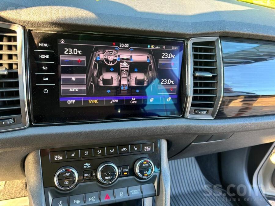 Серый Шкода Kodiaq 2020 в Рига, объемом двигателя 1.50 л и пробегом 200 тыс. км за 21000 €, фото 7 на AUTOMOTO.COM.LV