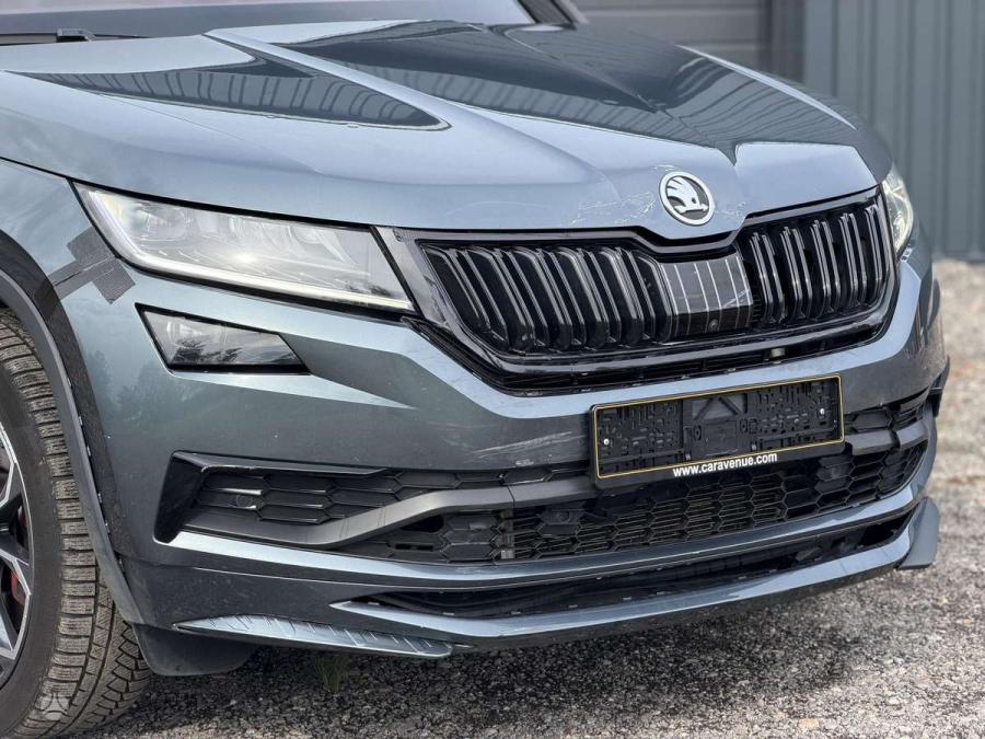 Grey Skoda Kodiaq 2020 in Kaunas, with an engine capacity of 1.97 L and mileage of 84 thousand km for 24200 €, photo 5 on AUTOMOTO.COM.LV