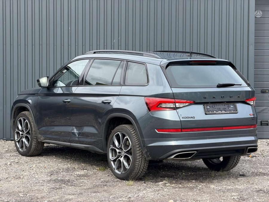 Grey Skoda Kodiaq 2020 in Kaunas, with an engine capacity of 1.97 L and mileage of 84 thousand km for 24200 €, photo 9 on AUTOMOTO.COM.LV