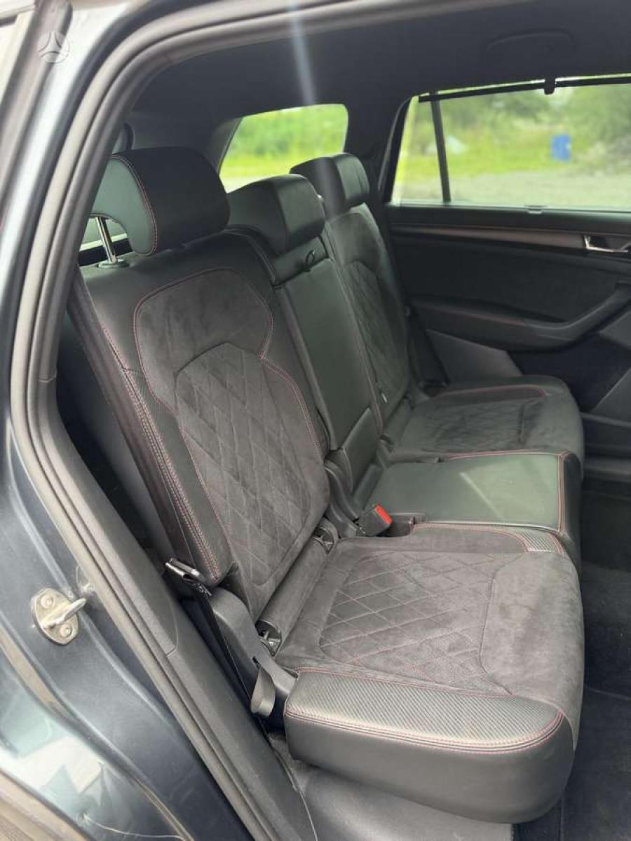 Grey Skoda Kodiaq 2020 in Kaunas, with an engine capacity of 1.97 L and mileage of 84 thousand km for 24200 €, photo 16 on AUTOMOTO.COM.LV
