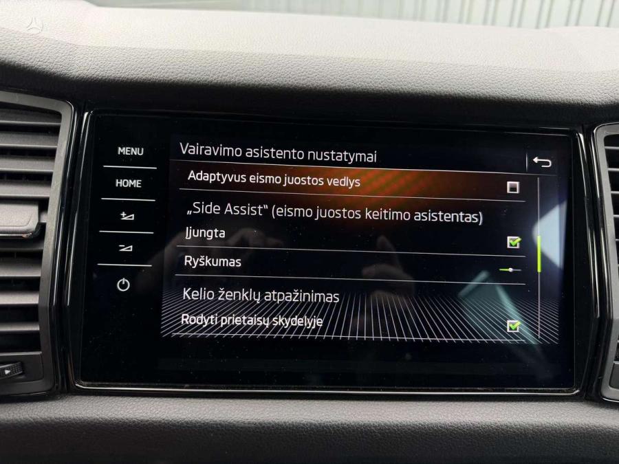 Grey Skoda Kodiaq 2020 in Kaunas, with an engine capacity of 1.97 L and mileage of 84 thousand km for 24200 €, photo 31 on AUTOMOTO.COM.LV