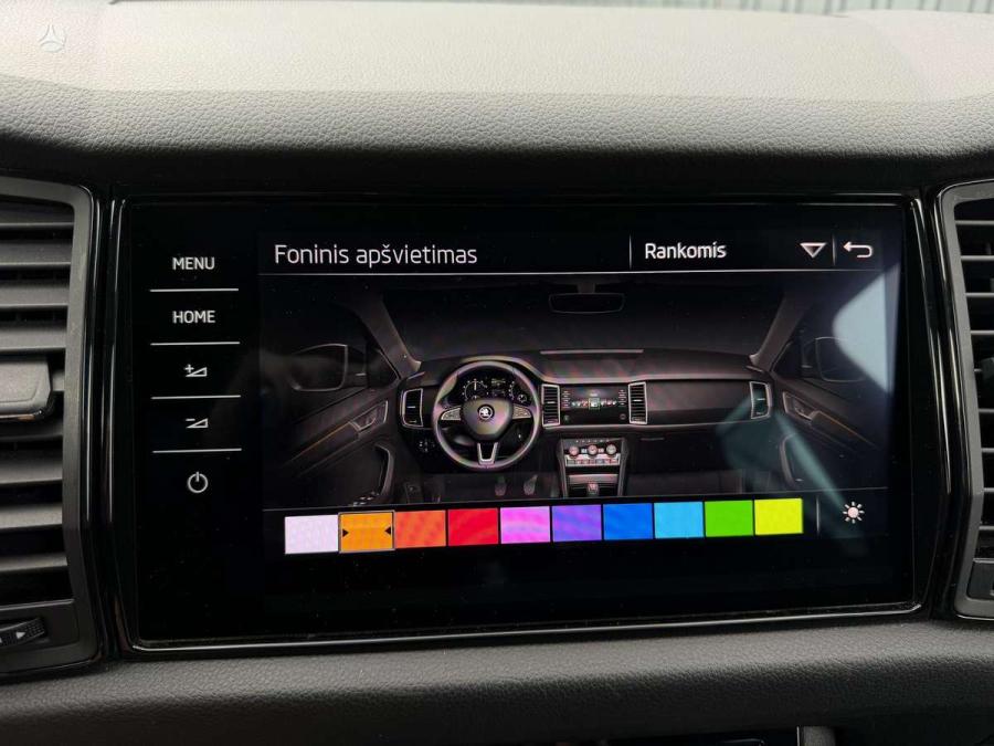 Grey Skoda Kodiaq 2020 in Kaunas, with an engine capacity of 1.97 L and mileage of 84 thousand km for 24200 €, photo 35 on AUTOMOTO.COM.LV