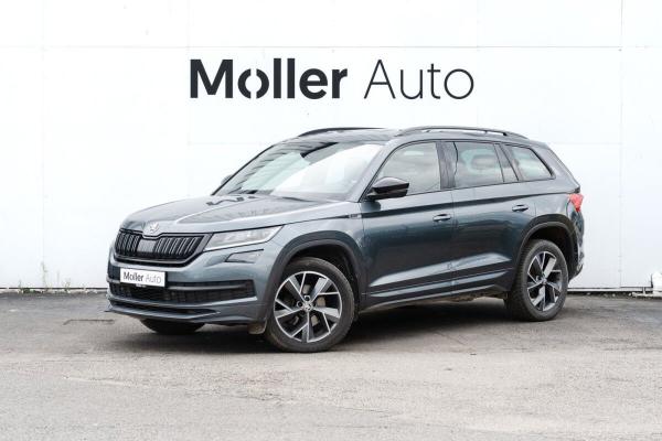 Grey Skoda Kodiaq 2020 in Riga, with an engine capacity of 2.00 L and mileage of 160 thousand km for 21500 €, photo 1 on AUTOMOTO.COM.LV