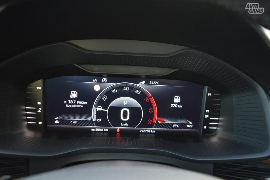 Grey Skoda Kodiaq 2020 in Vilnius, with an engine capacity of 2.00 L and mileage of 293 thousand km for 17700 €, photo 19 on AUTOMOTO.COM.LV