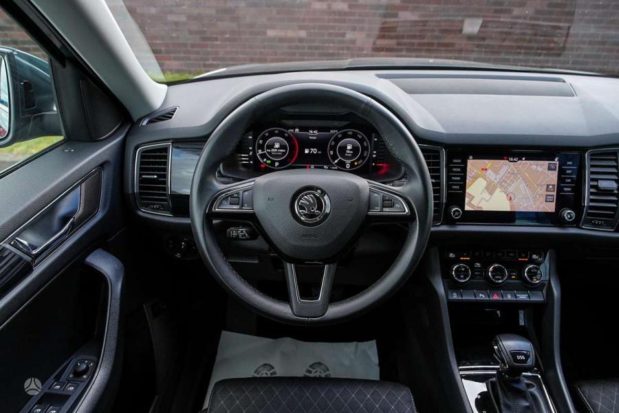 Серый Шкода Kodiaq 2020 в Мариямполе, объемом двигателя 1.97 л и пробегом 203 тыс. км за 19250 €, фото 19 на AUTOMOTO.COM.LV