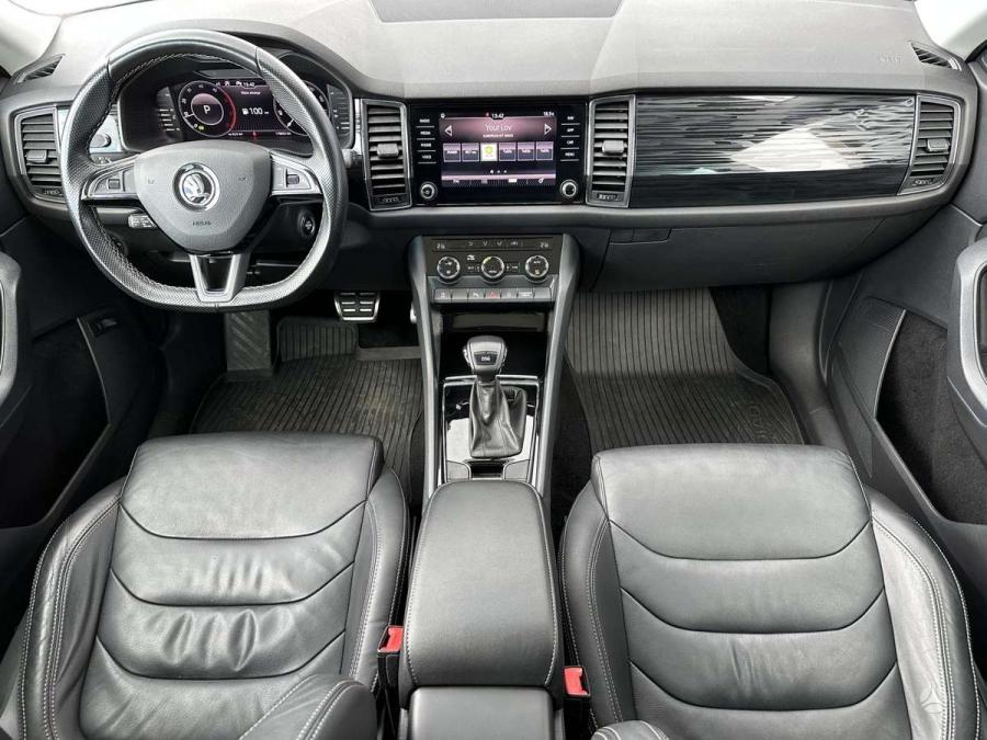 Grey Skoda Kodiaq 2020 in Vilnius, with an engine capacity of 2.00 L and mileage of 171 thousand km for 19850 €, photo 6 on AUTOMOTO.COM.LV