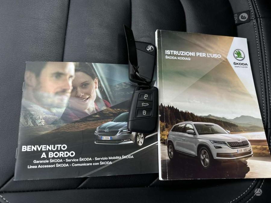 Grey Skoda Kodiaq 2020 in Vilnius, with an engine capacity of 2.00 L and mileage of 171 thousand km for 19850 €, photo 30 on AUTOMOTO.COM.LV