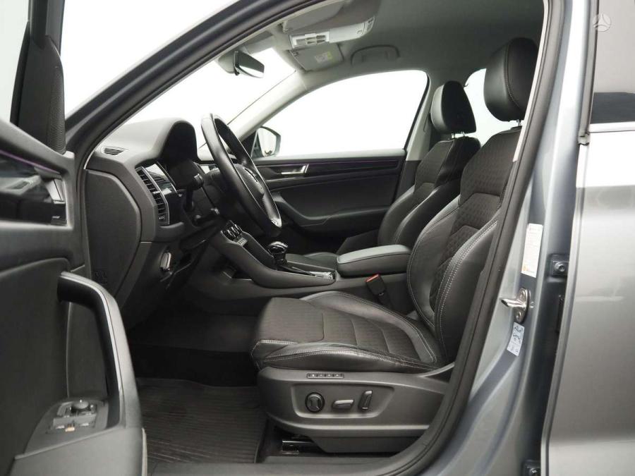 Grey Skoda Kodiaq 2020 in Vilnius, with an engine capacity of 1.98 L and mileage of 140 thousand km for 23000 €, photo 9 on AUTOMOTO.COM.LV