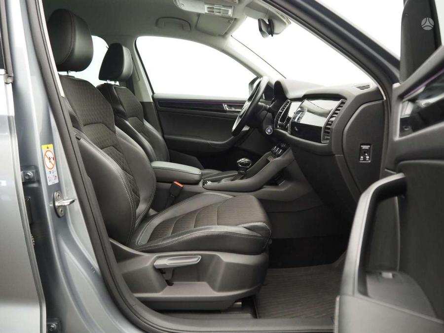 Grey Skoda Kodiaq 2020 in Vilnius, with an engine capacity of 1.98 L and mileage of 140 thousand km for 23000 €, photo 12 on AUTOMOTO.COM.LV