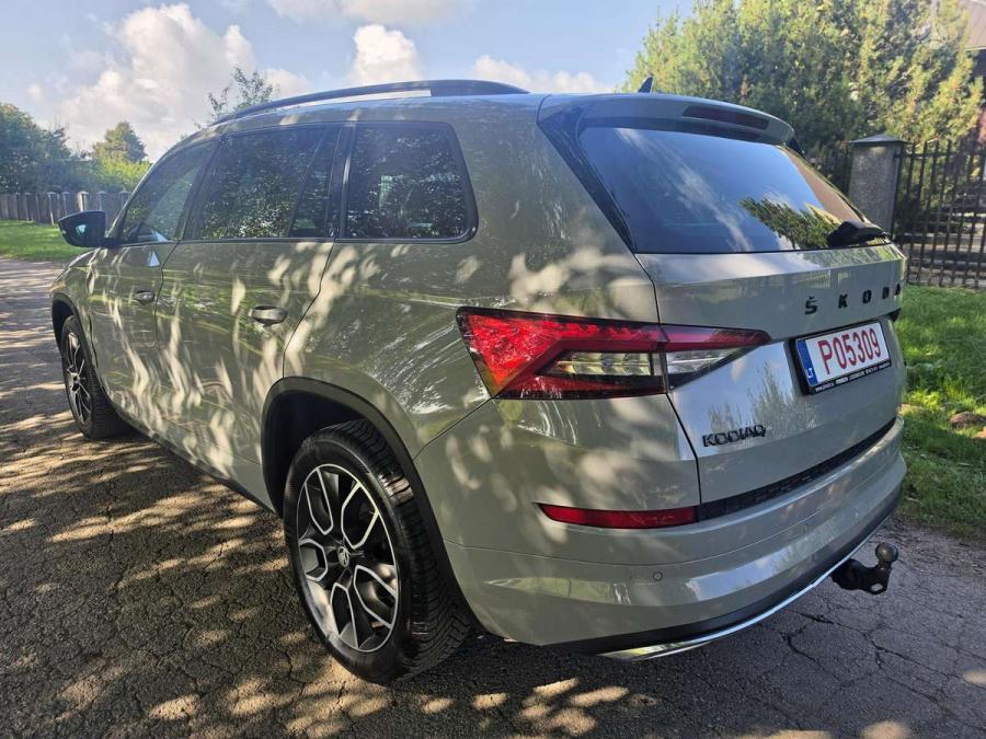 Grey Skoda Kodiaq 2020 in Raseiniai, with an engine capacity of 1.97 L and mileage of 226 thousand km for 15450 €, photo 4 on AUTOMOTO.COM.LV