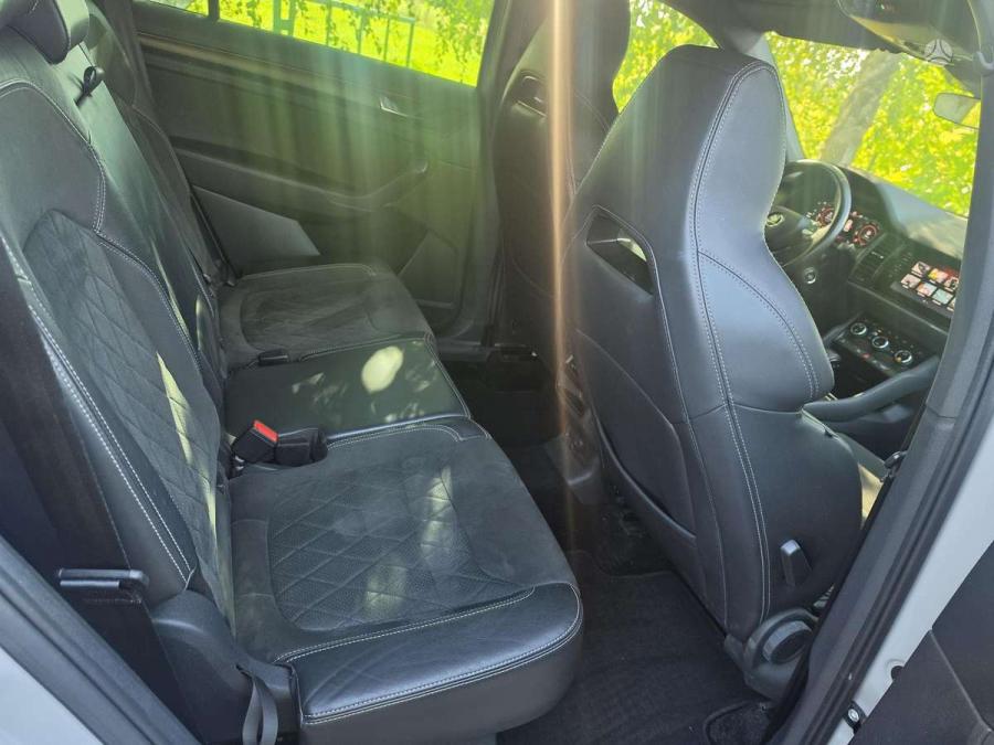 Grey Skoda Kodiaq 2020 in Raseiniai, with an engine capacity of 1.97 L and mileage of 226 thousand km for 15450 €, photo 18 on AUTOMOTO.COM.LV