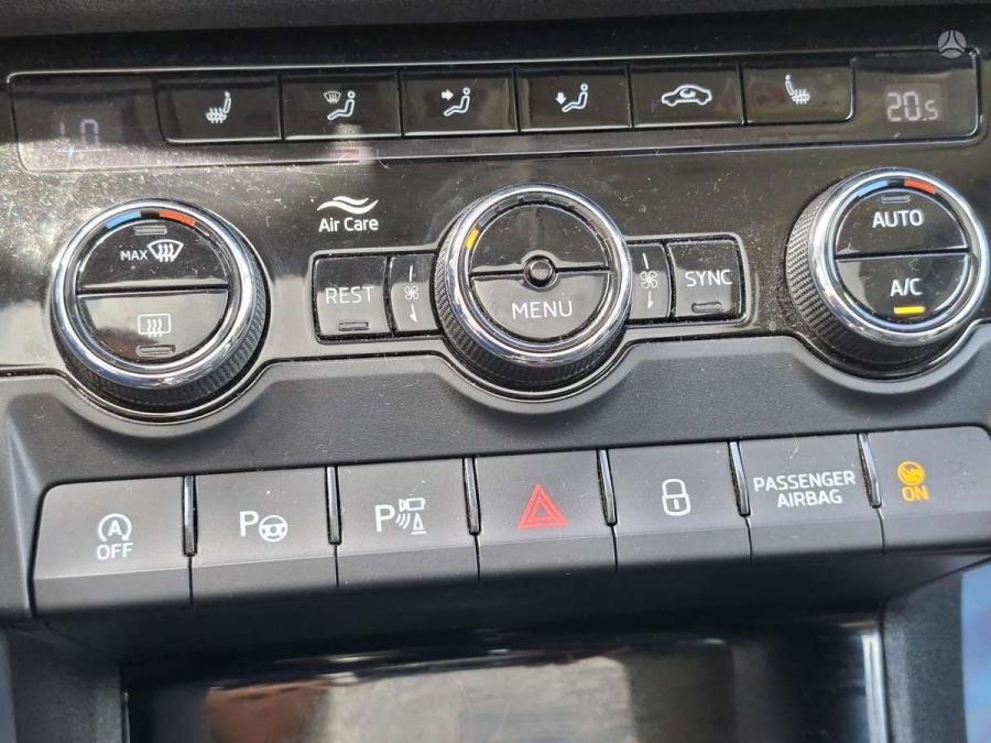Grey Skoda Kodiaq 2020 in Vilnius, with an engine capacity of 2.00 L and mileage of 214 thousand km for 17900 €, photo 22 on AUTOMOTO.COM.LV