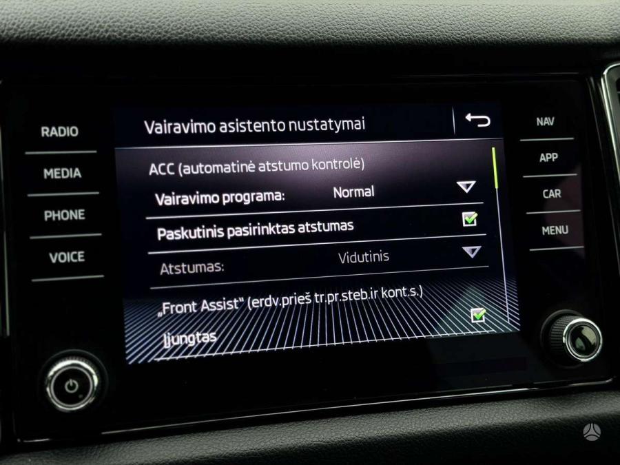 Grey Skoda Kodiaq 2020 in Vilnius, with an engine capacity of 1.97 L and mileage of 234 thousand km for 20950 €, photo 29 on AUTOMOTO.COM.LV