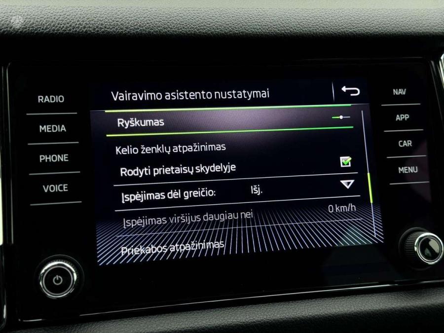 Grey Skoda Kodiaq 2020 in Vilnius, with an engine capacity of 1.97 L and mileage of 234 thousand km for 20950 €, photo 31 on AUTOMOTO.COM.LV