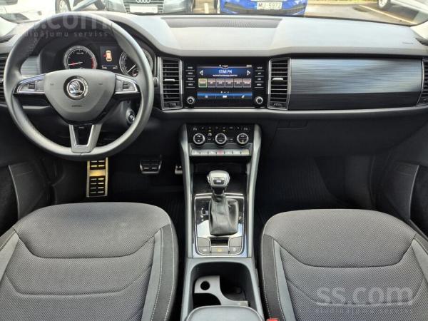 Grey Skoda Kodiaq 2020 in Riga, with an engine capacity of 1.50 L and mileage of 74 thousand km for 24490 €, photo 9 on AUTOMOTO.COM.LV
