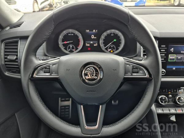 Grey Skoda Kodiaq 2020 in Riga, with an engine capacity of 1.50 L and mileage of 74 thousand km for 24490 €, photo 11 on AUTOMOTO.COM.LV