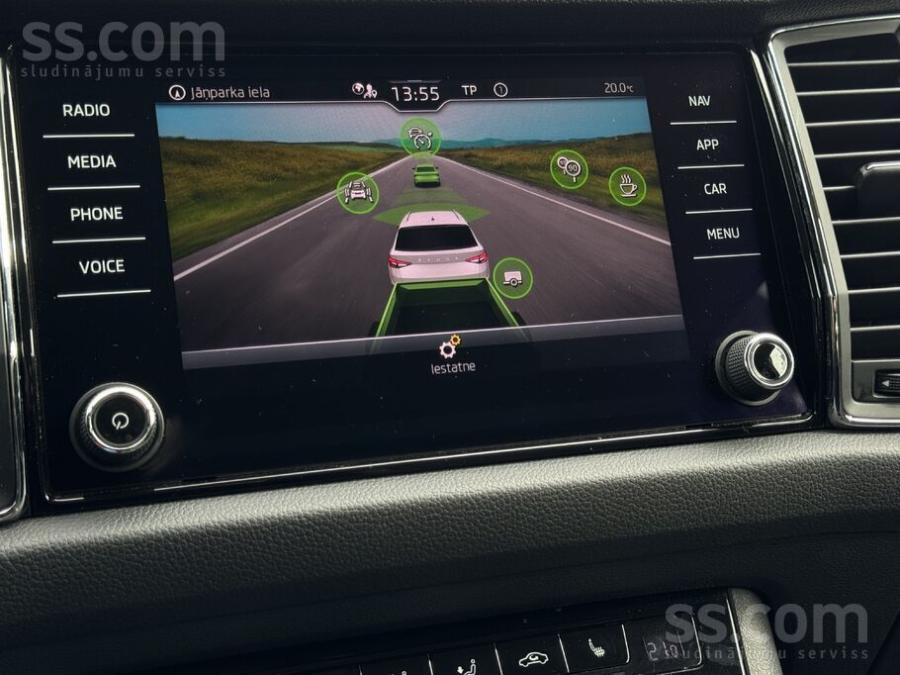 Grey Skoda Kodiaq 2020 in Valmiera, with an engine capacity of 2.00 L and mileage of 219 thousand km for 17400 €, photo 16 on AUTOMOTO.COM.LV