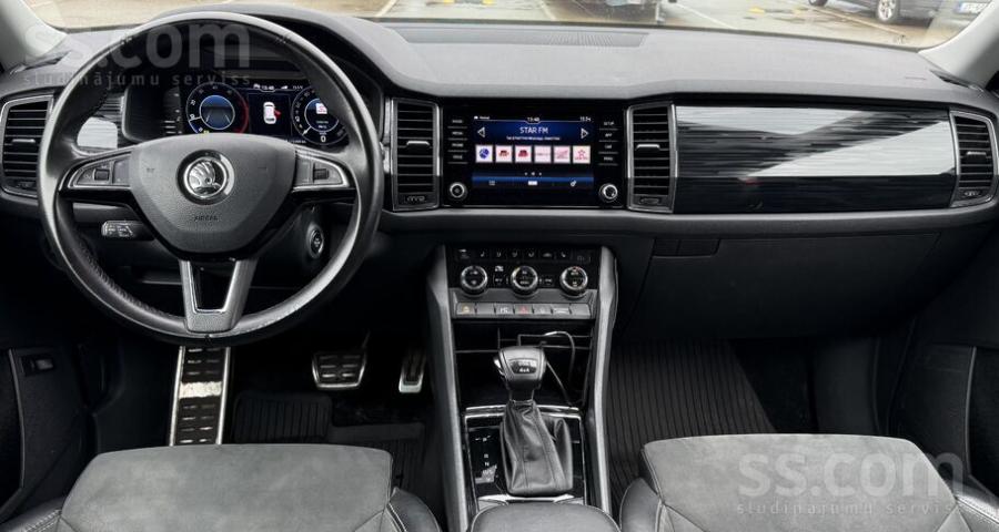 Grey Skoda Kodiaq 2020 in Riga, with an engine capacity of 2.00 L and mileage of 174 thousand km for 19600 €, photo 8 on AUTOMOTO.COM.LV