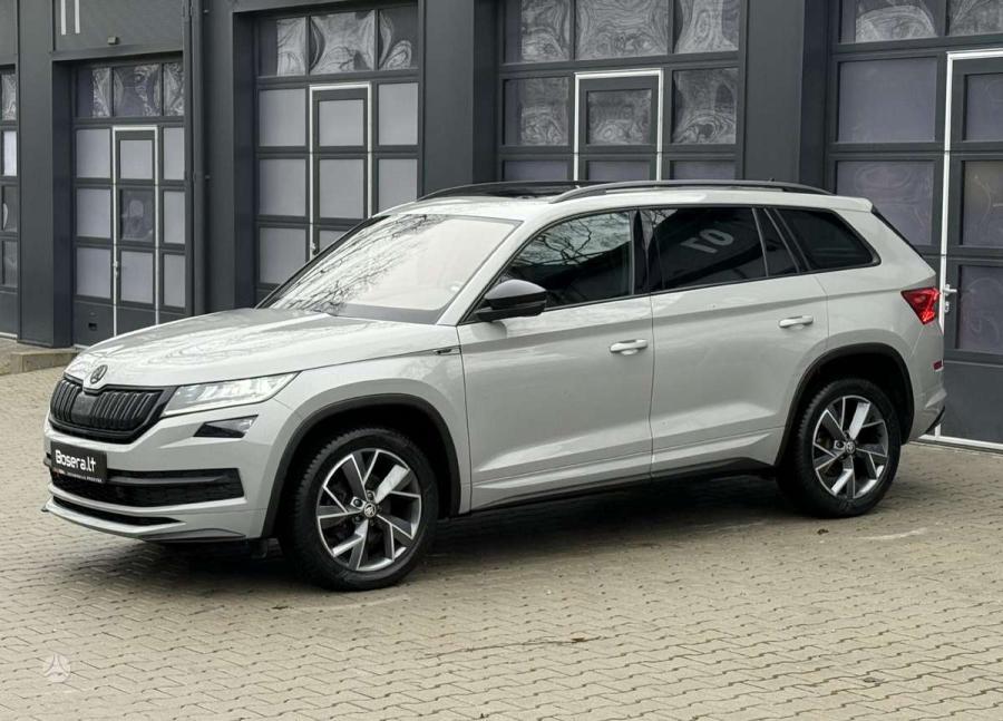 Grey Skoda Kodiaq 2021 in Siauliai, with an engine capacity of 1.50 L and mileage of 190 thousand km for 22990 €, photo 1 on AUTOMOTO.COM.LV