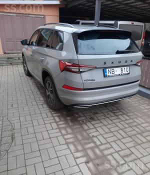 Grey Skoda Kodiaq 2021 in Valmiera, with an engine capacity of 2.00 L and mileage of 116 thousand km for 28800 €, photo 3 on AUTOMOTO.COM.LV