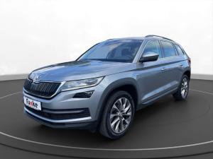 Grey Skoda Kodiaq 2021 in Kaunas, with an engine capacity of 1.50 L and mileage of 66 thousand km for 30630 €, photo  on AUTOMOTO.COM.LV