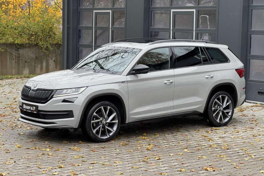 Grey Skoda Kodiaq 2021 in Siauliai, with an engine capacity of 1.50 L and mileage of 219 thousand km for 21990 €, photo 1 on AUTOMOTO.COM.LV