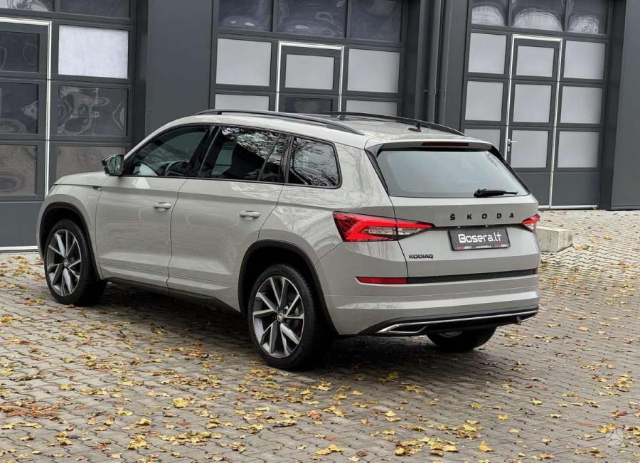 Grey Skoda Kodiaq 2021 in Siauliai, with an engine capacity of 1.50 L and mileage of 219 thousand km for 21990 €, photo 7 on AUTOMOTO.COM.LV