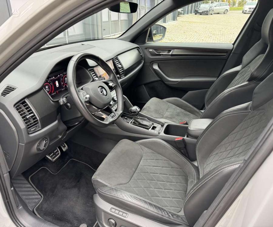 Grey Skoda Kodiaq 2021 in Siauliai, with an engine capacity of 1.50 L and mileage of 219 thousand km for 21990 €, photo 15 on AUTOMOTO.COM.LV
