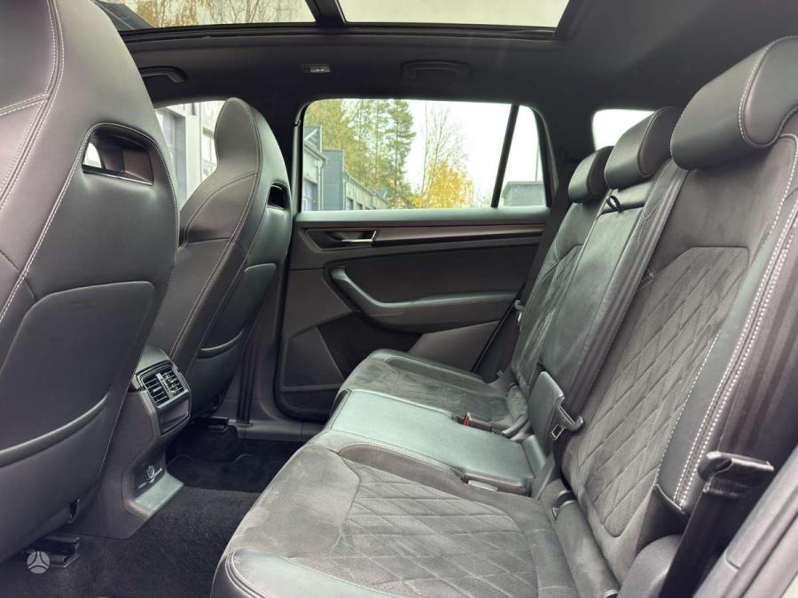 Grey Skoda Kodiaq 2021 in Siauliai, with an engine capacity of 1.50 L and mileage of 219 thousand km for 21990 €, photo 20 on AUTOMOTO.COM.LV