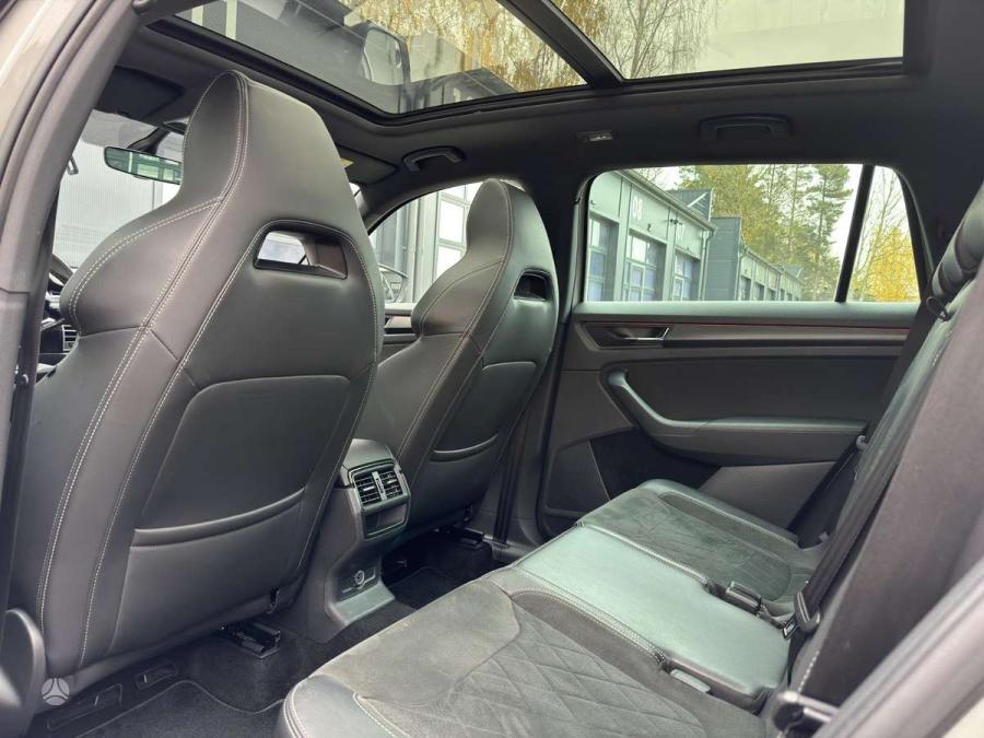 Grey Skoda Kodiaq 2021 in Siauliai, with an engine capacity of 1.50 L and mileage of 219 thousand km for 21990 €, photo 21 on AUTOMOTO.COM.LV