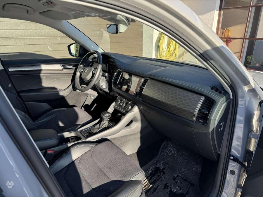Grey Skoda Kodiaq 2021 in Utena, with an engine capacity of 1.97 L and mileage of 91 thousand km for 27000 €, photo 19 on AUTOMOTO.COM.LV