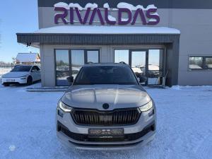 Grey Skoda Kodiaq 2021 in Siauliai, with an engine capacity of 1.50 L and mileage of 195 thousand km for 27225 €, photo  on AUTOMOTO.COM.LV