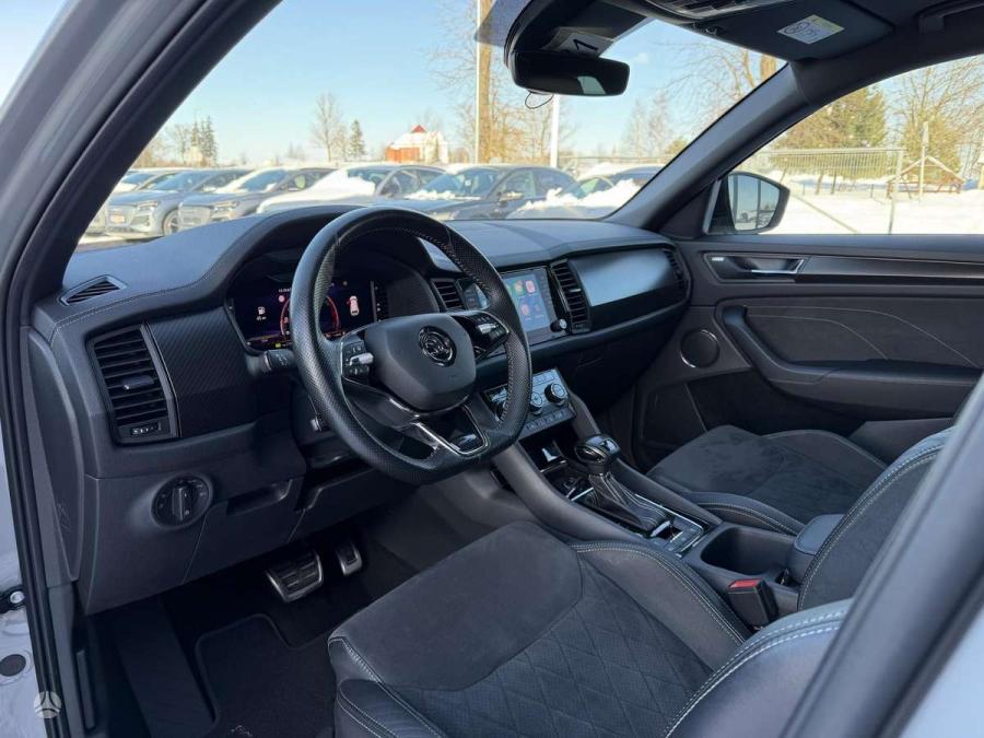Grey Skoda Kodiaq 2021 in Siauliai, with an engine capacity of 1.50 L and mileage of 195 thousand km for 27225 €, photo 11 on AUTOMOTO.COM.LV