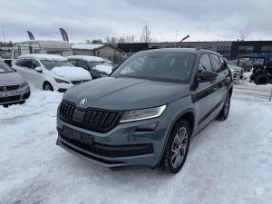 Grey Skoda Kodiaq 2021 in Kaunas, with an engine capacity of 1.50 L and mileage of 188 thousand km for 21400 €, photo  on AUTOMOTO.COM.LV
