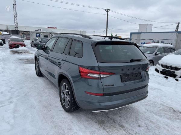 Grey Skoda Kodiaq 2021 in Kaunas, with an engine capacity of 1.50 L and mileage of 188 thousand km for 21400 €, photo 6 on AUTOMOTO.COM.LV