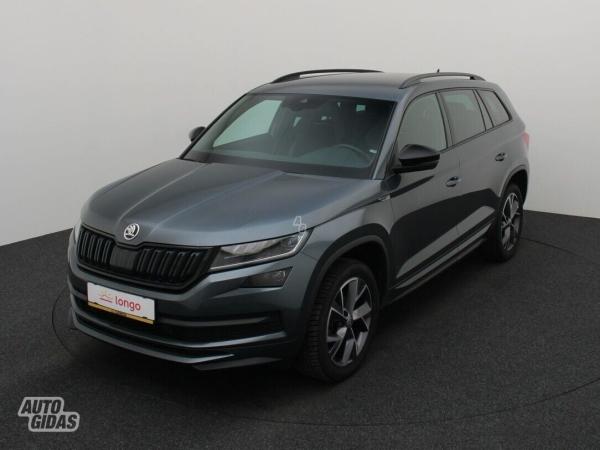 Grey Skoda Kodiaq 2021 in Vilnius, with an engine capacity of 1.50 L and mileage of 194 thousand km for 22499 €, photo 1 on AUTOMOTO.COM.LV