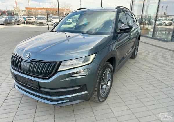 Grey Skoda Kodiaq 2021 in Kaunas, with an engine capacity of 1.50 L and mileage of 217 thousand km for 20900 €, photo 1 on AUTOMOTO.COM.LV