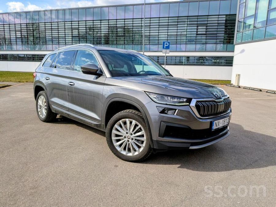 Grey Skoda Kodiaq 2021 in Daugavpils, with an engine capacity of 2.00 L and mileage of 80 thousand km for 34000 €, photo 1 on AUTOMOTO.COM.LV